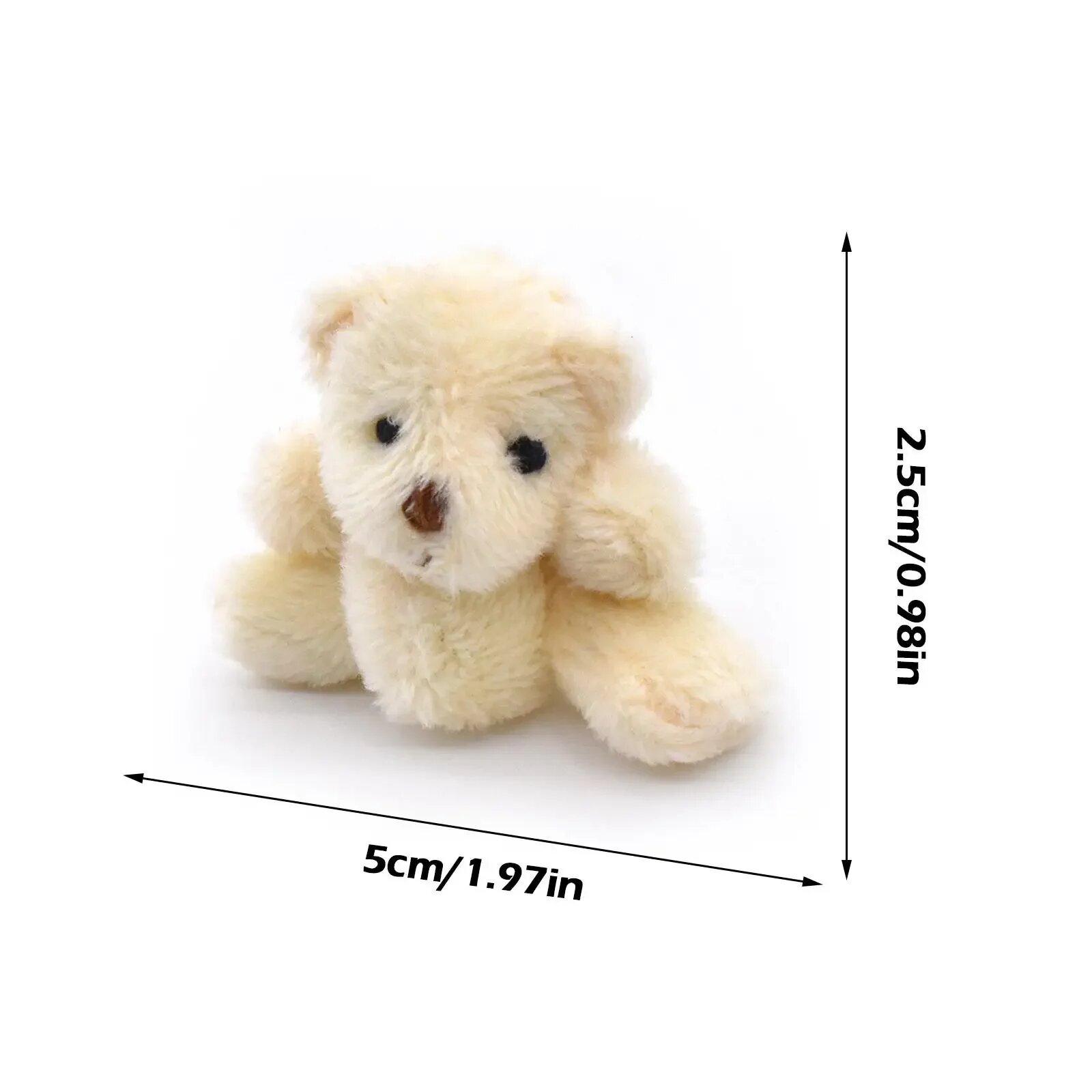 Мини плюшевый медведь Bear, 5x2.5 см