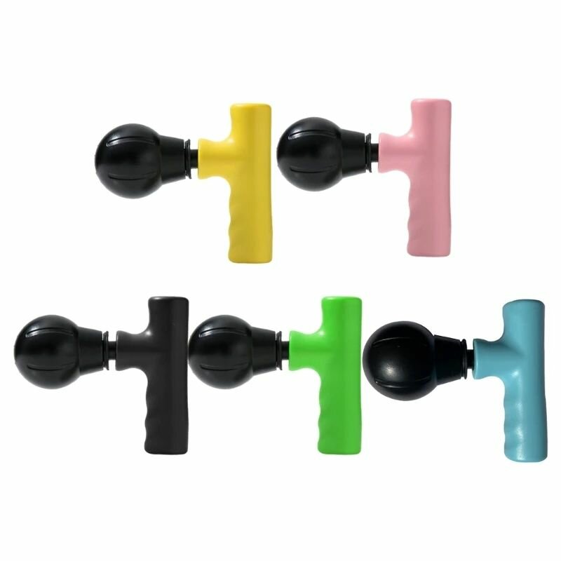 Мини массажный ЖК-экран с 6 головками, мышечный массажер, портативный электрический фасциальный пистолет для шеи, ног, тела, фасциальный пистолет