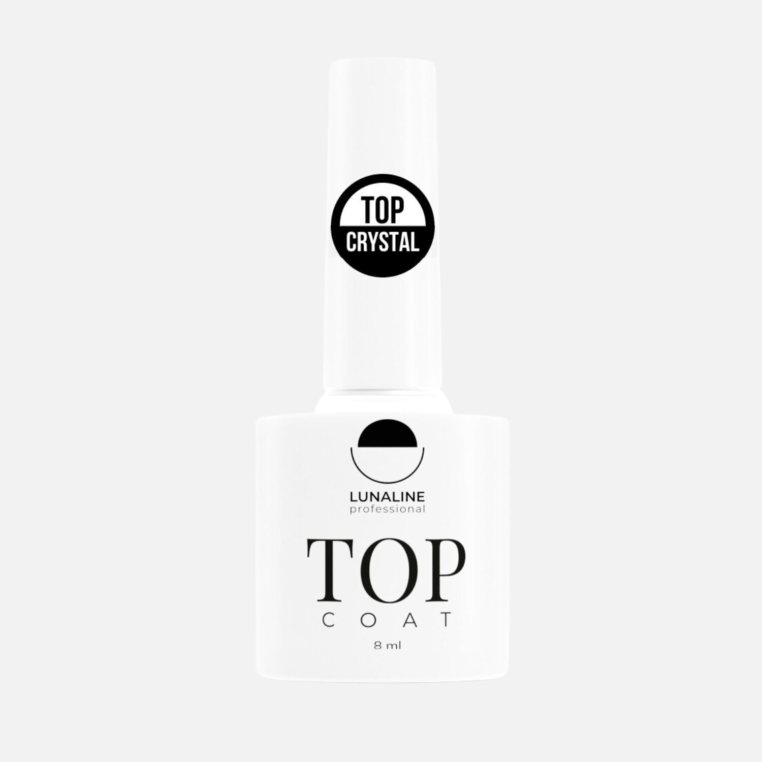 Топ для гель-лака LunaLine Crystal 8 мл без липкого слоя глянцевый