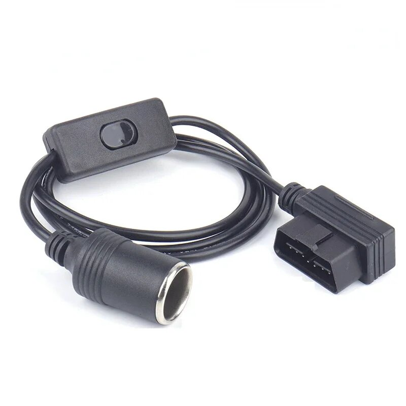 Переключаемый кабель OBD2 16-контактный, 12В, AA