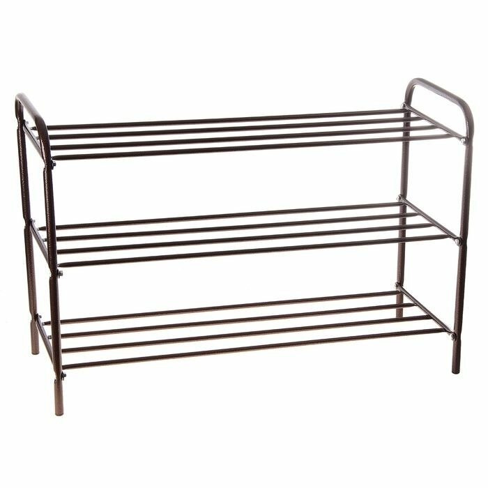 Полка для обуви ЗМИ 3 яруса, 87х30х48 см (192517)