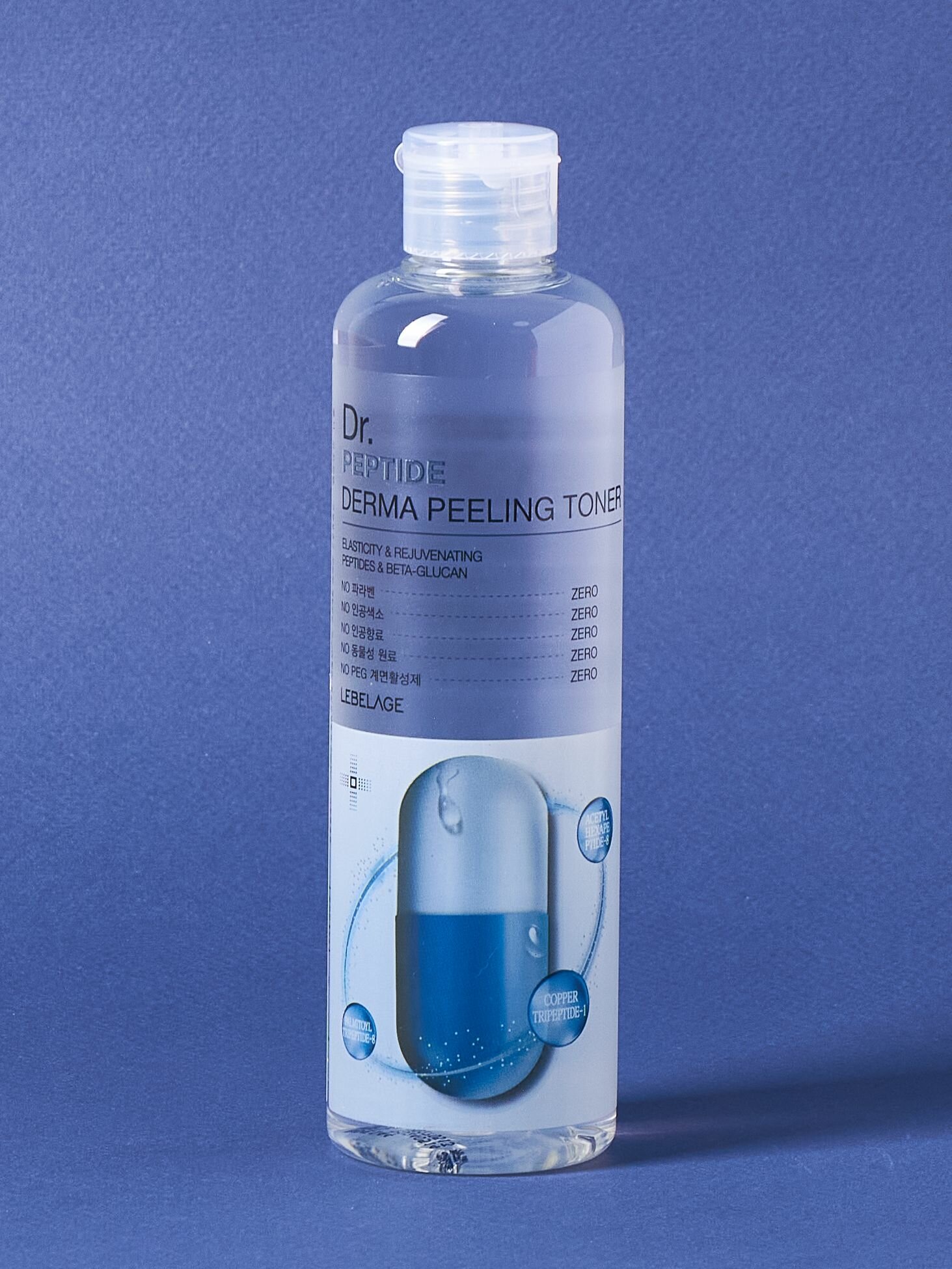 Lebelage Антивозрастной отшелушивающий тонер с пептидами 310мл Dr. Peptide Derma Peeling Toner