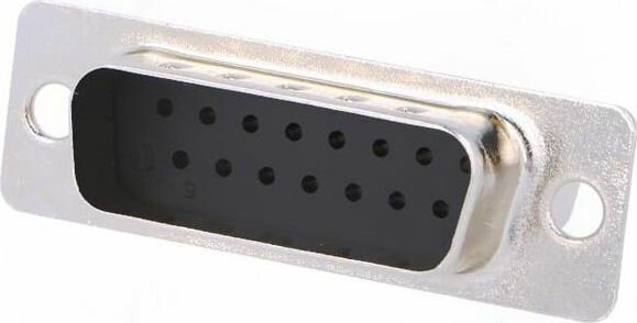 Разъем HARTING 09670155601 D-Sub PIN 15 вилка "папа" Версия без контактов 1 шт