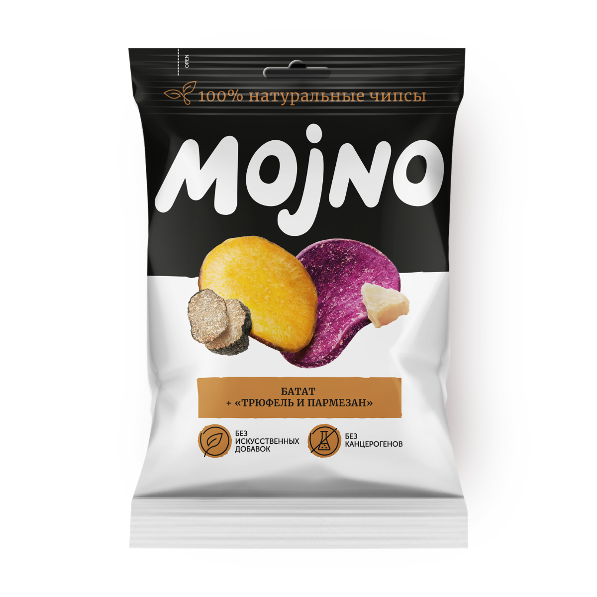 Чипсы Mojno батат с трюфелем и пармезаном, 75 г, флоу-пак, 1 шт