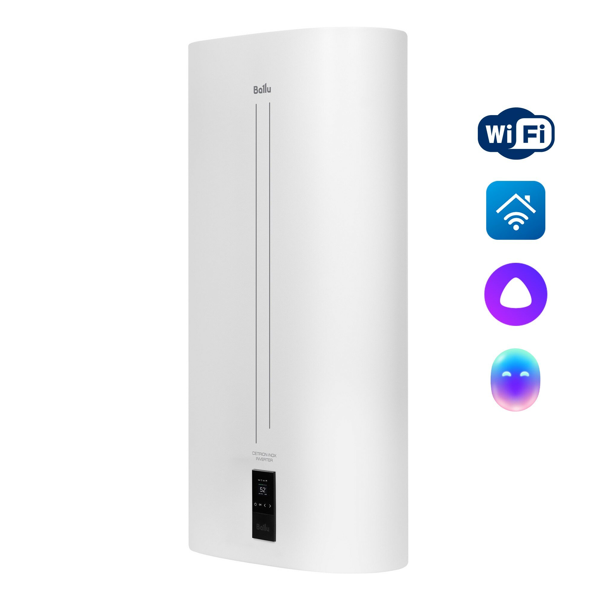 Водонагреватель Ballu BWH/S 100 Cetrion Inox Inverter, белый.