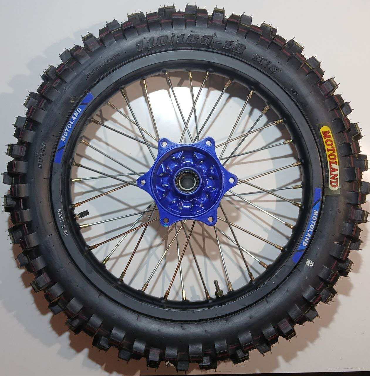 Колесо заднее в сборе с антибуксатором 110/100-18 под ось Ф25мм Мотоцикл XT300HS