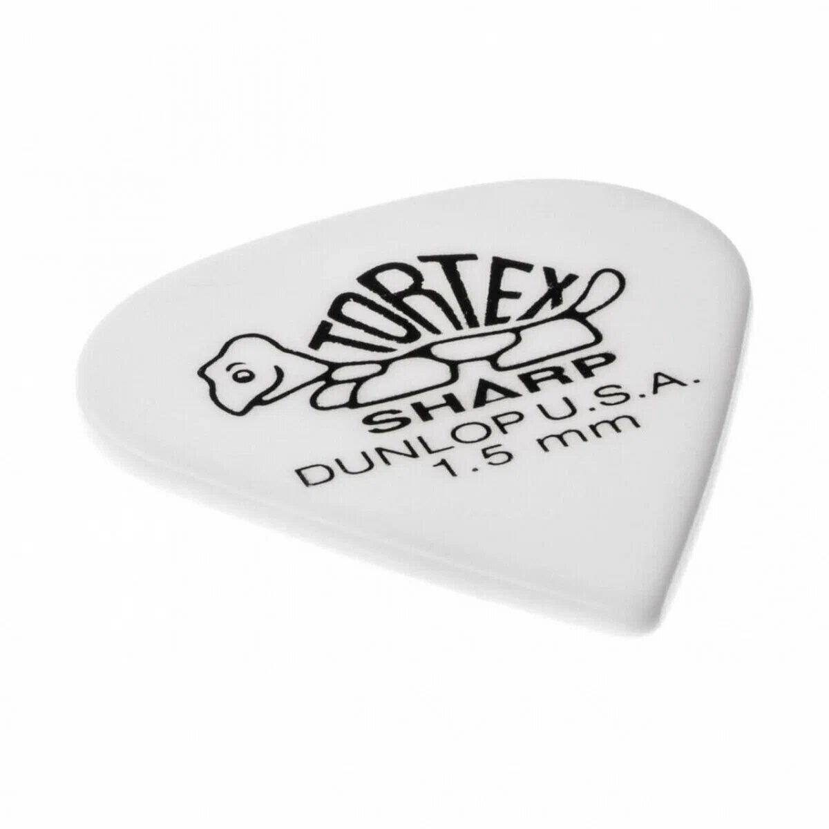 Медиаторы Dunlop 412Tortex Sharp, 72 шт./уп, толщина 1.5 мм, белые