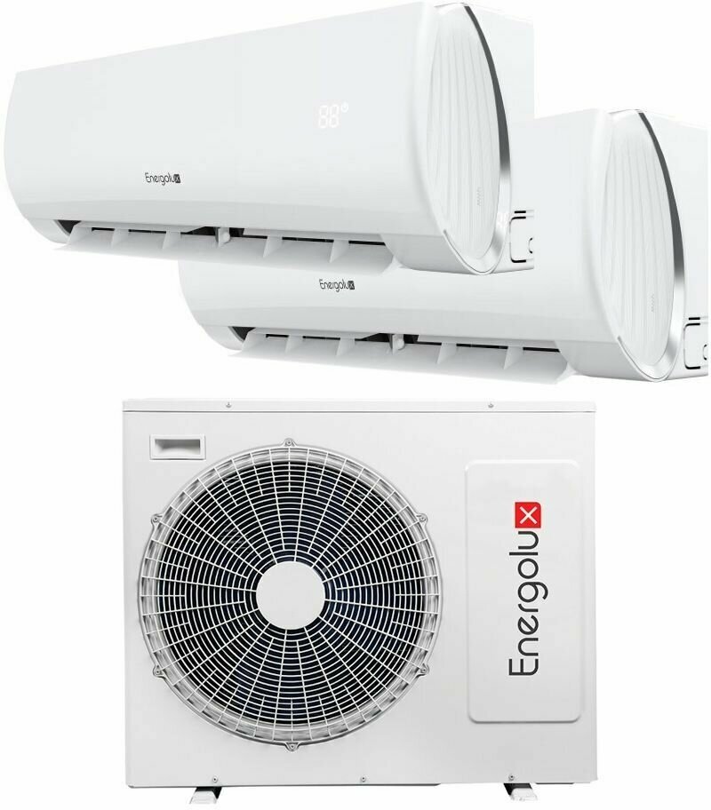 Мульти сплит-система на 2 комнаты инвертор Energolux 2 * SAS09M3-GI / SAM14M3-GI/2, белый (25+25 к. вм)