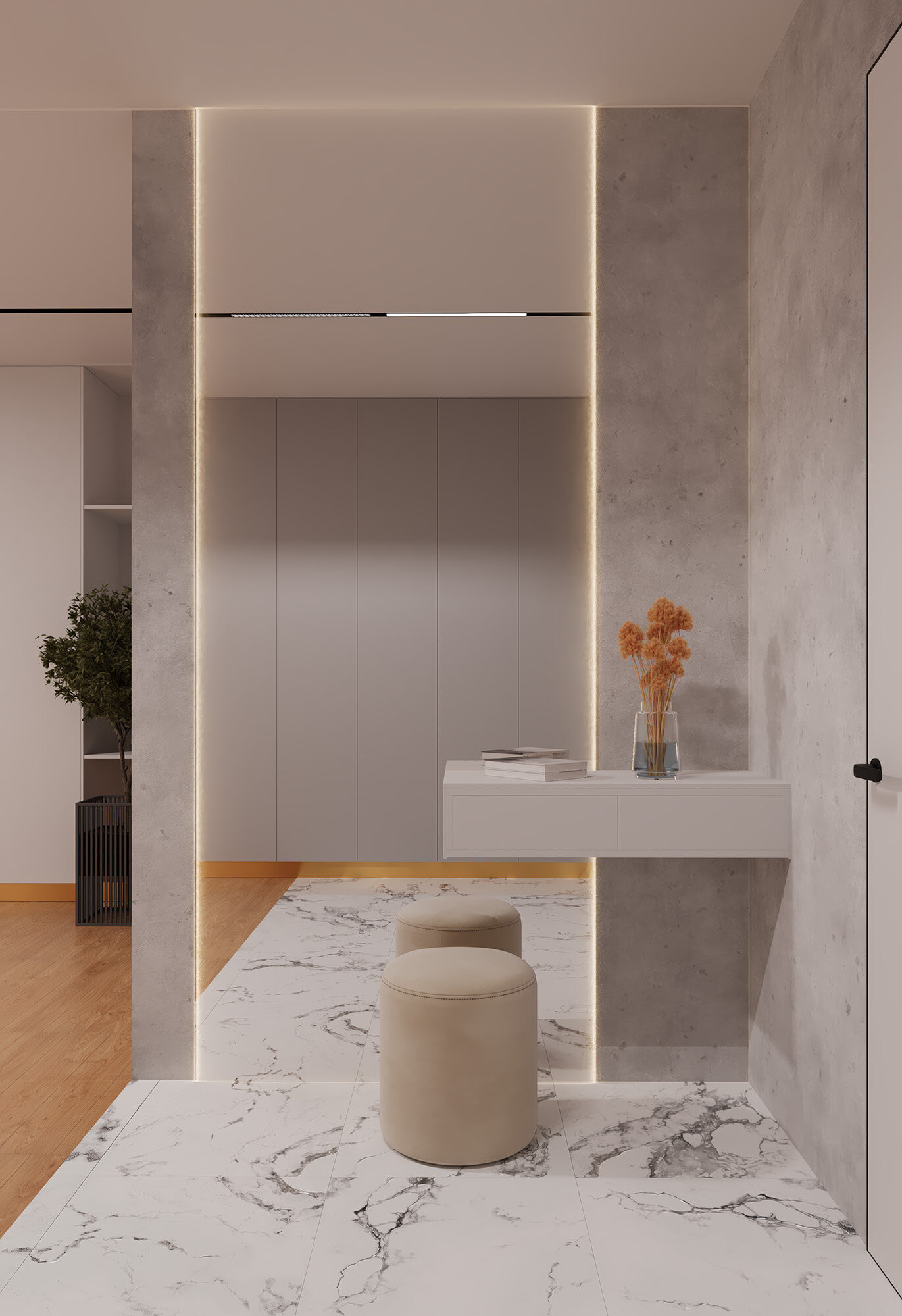 Керамогранит 600 × 600 мм BORGHINI SILVER Поверхность: Карвинг (цена за 1 уп. 1,44м2)