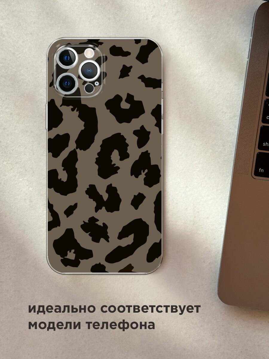 Чехол на Apple iPhone 12 Pro Max / Айфон 12 Про Макс с принтом "Леопардовые пятна паттерн 1" — фото 1