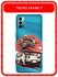 Чехол на Tecno Spark 7 / Техно Спарк 7 с принтом "Car and dragon", прозрачный
