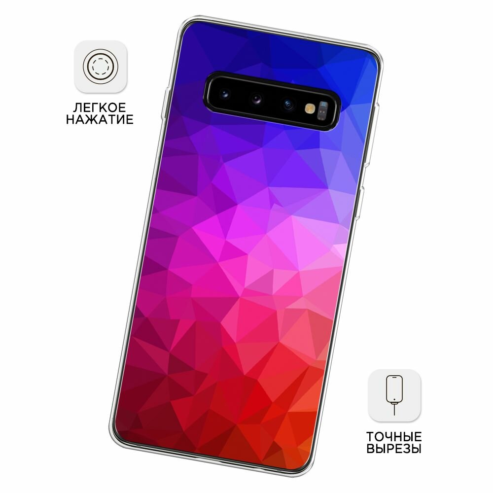 Чехол на Samsung Galaxy S10 + / Самсунг Галакси S10 Плюс с принтом Геометрия 3 — фото 1