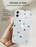 Чехол на Apple iPhone 12 mini / Айфон 12 Мини с принтом "Фиолетовые и розовые се...