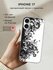 Чехол на Apple iPhone 17 / Айфон 17 с принтом "Черно белый узор"