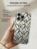 Чехол на Apple iPhone 16 Pro / Айфон 16 Про с принтом "Hearts doodle black 1"