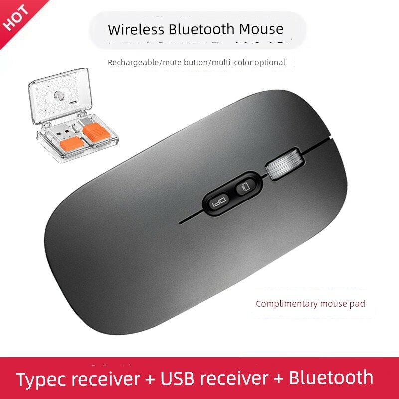 Беспроводная Bluetooth-мышь для ноутбуков Apple MacBook Pro, M2/M13, с зарядкой, бесшумная, для iPad Официальная