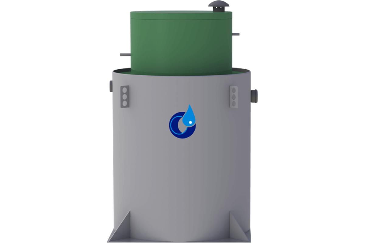 Септик "Итал Био 5", полипропиленовый, самотечный, 1000 литров