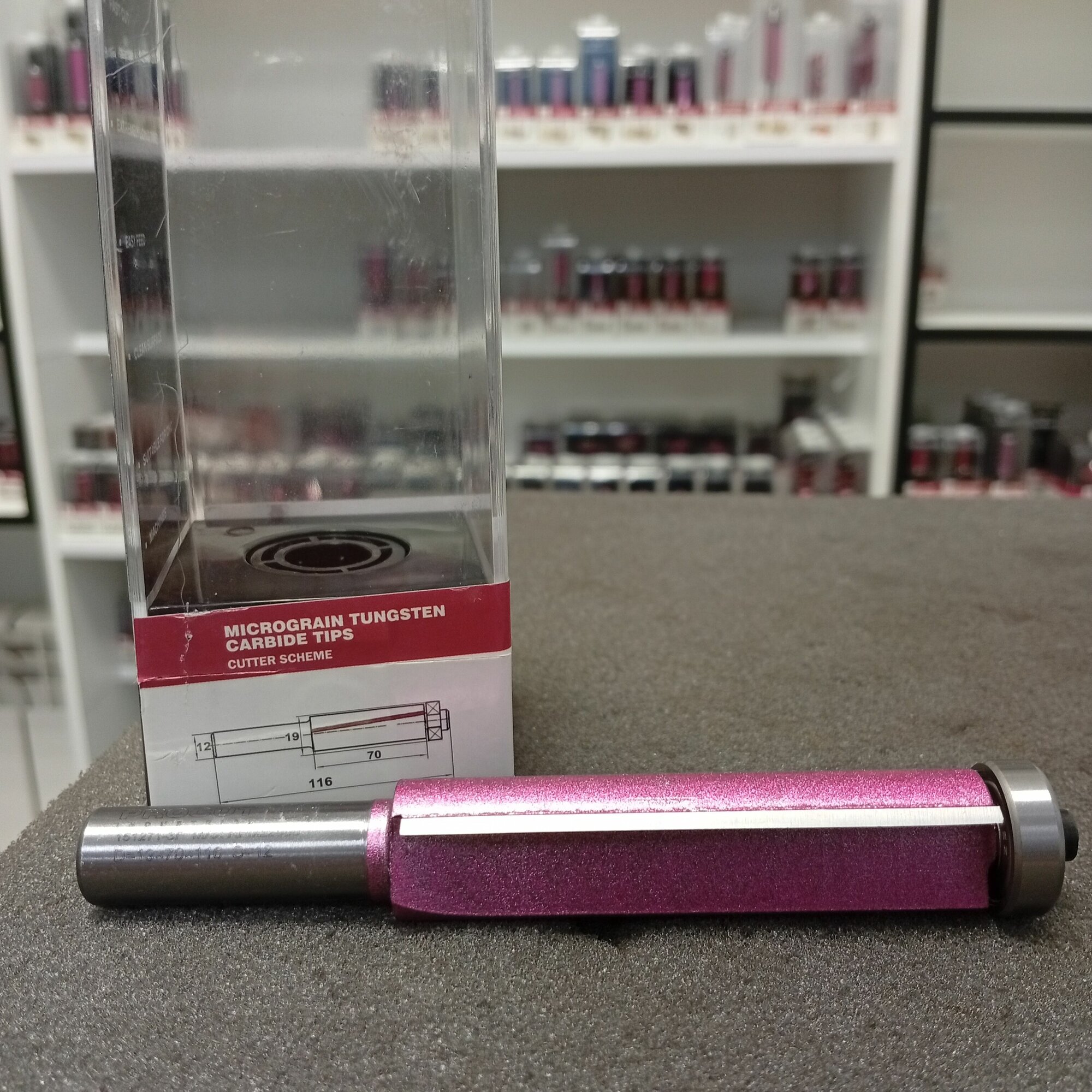 Фреза обгонная для еврозапила (нижний подшипник) проф. серия Z 2 D 19x70х122 S 12 PROCUT