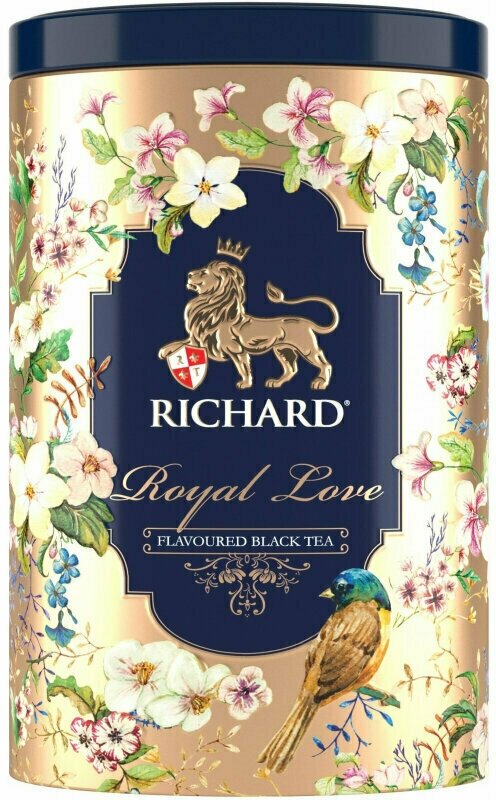 Чай Richard Royal Love черный, крупнолистовой, аромат, 80г, 1423059