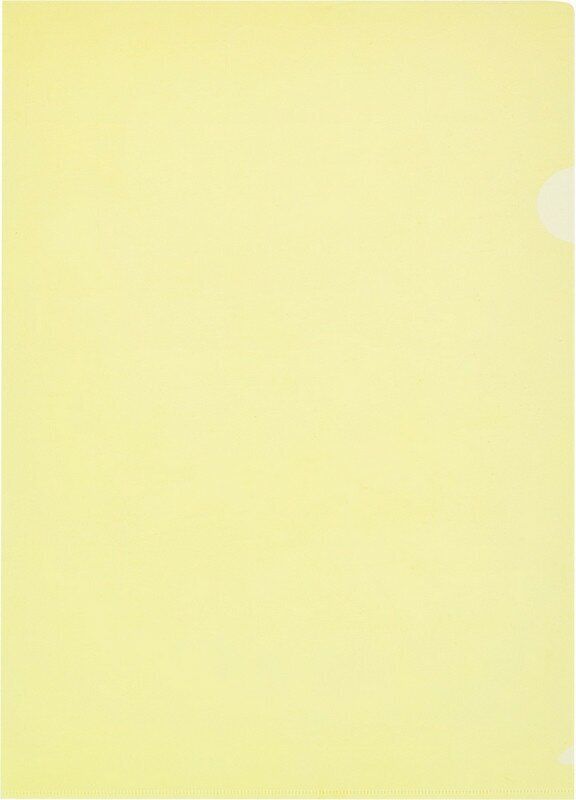 Папка-уголок Attache Economy A4 пластиковая 100 мкм желтая (10 штук в уп) 495375