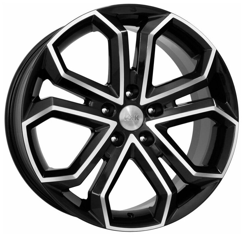 КиК Пандора 19x8.5 5x112 et40 dia66.6 алмаз чёрный
