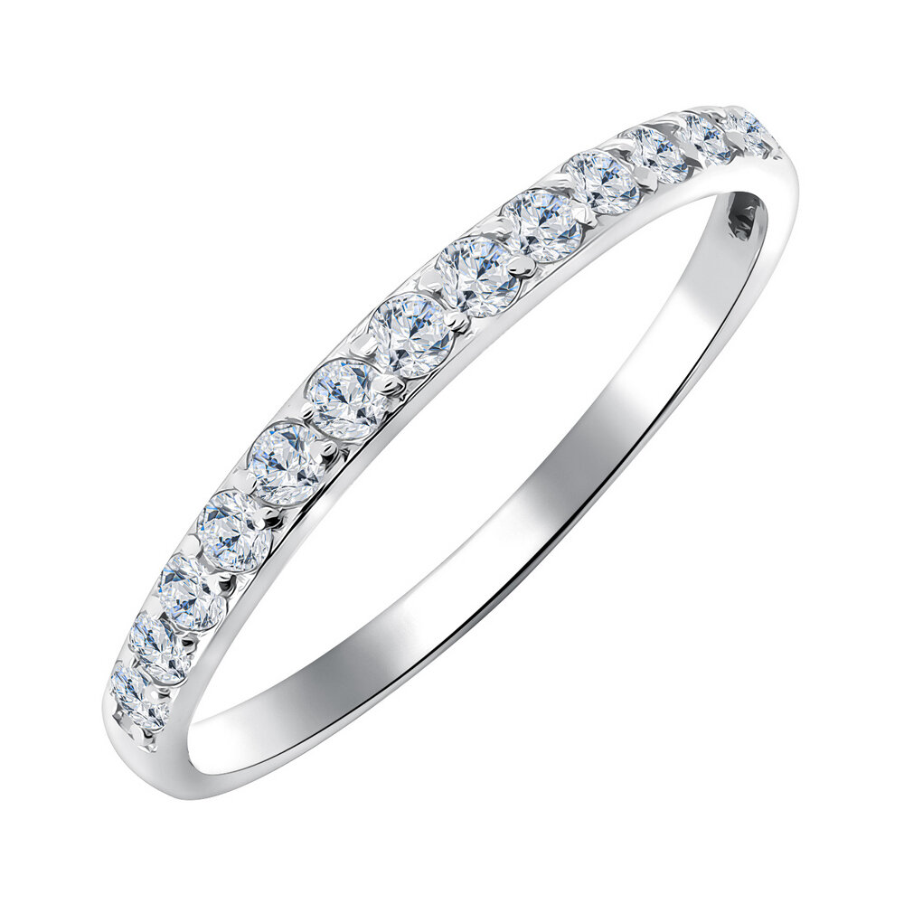 Кольцо, золото, 585 проба, фианит