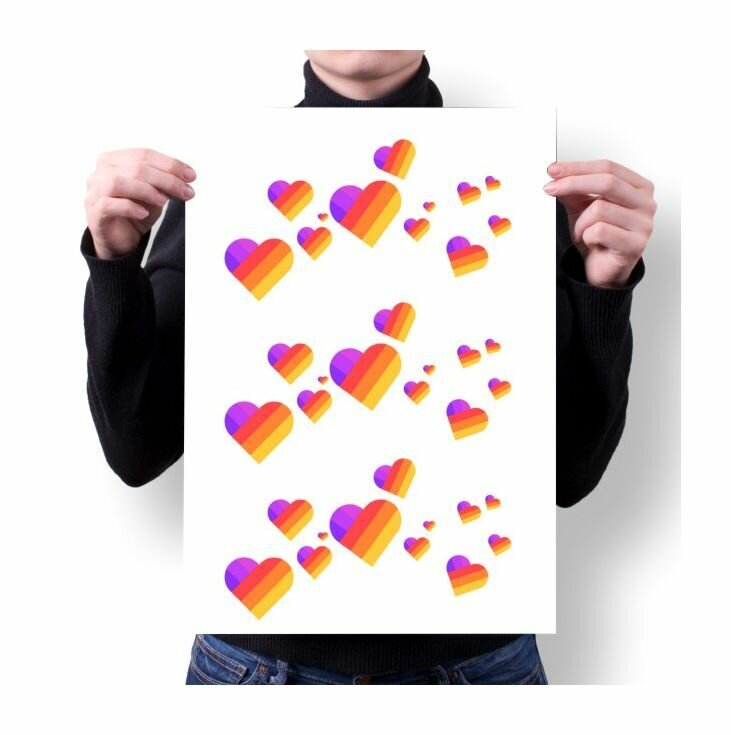 Плакат А4 принт Лайки Likee-15