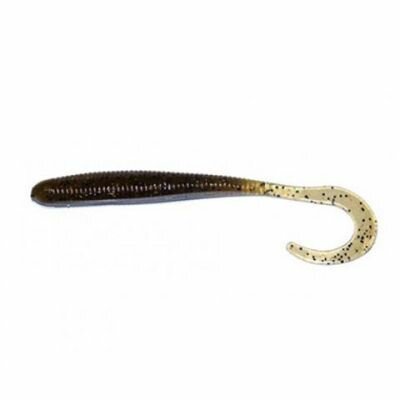 Мягкие приманки Bait Breath U30 Fish Curly 3,5" (7шт.) #817 Dark Green Pumpkin/Seed
