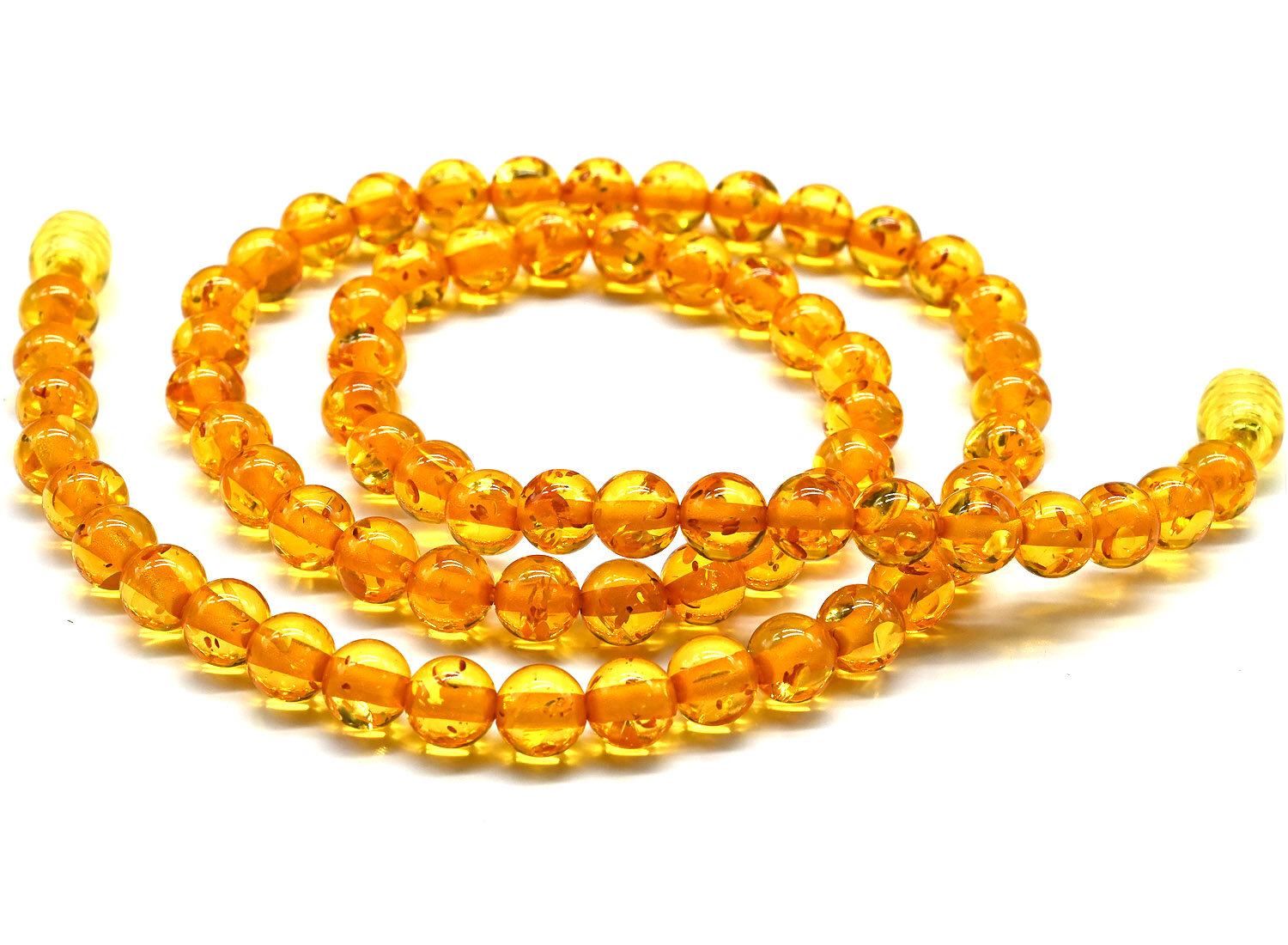 Бусы, янтарь