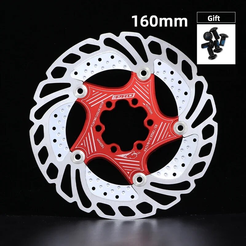 IIIPRO Дисковый тормозной ротор 6 дюймов черный 160/180/203 мм 160mm red