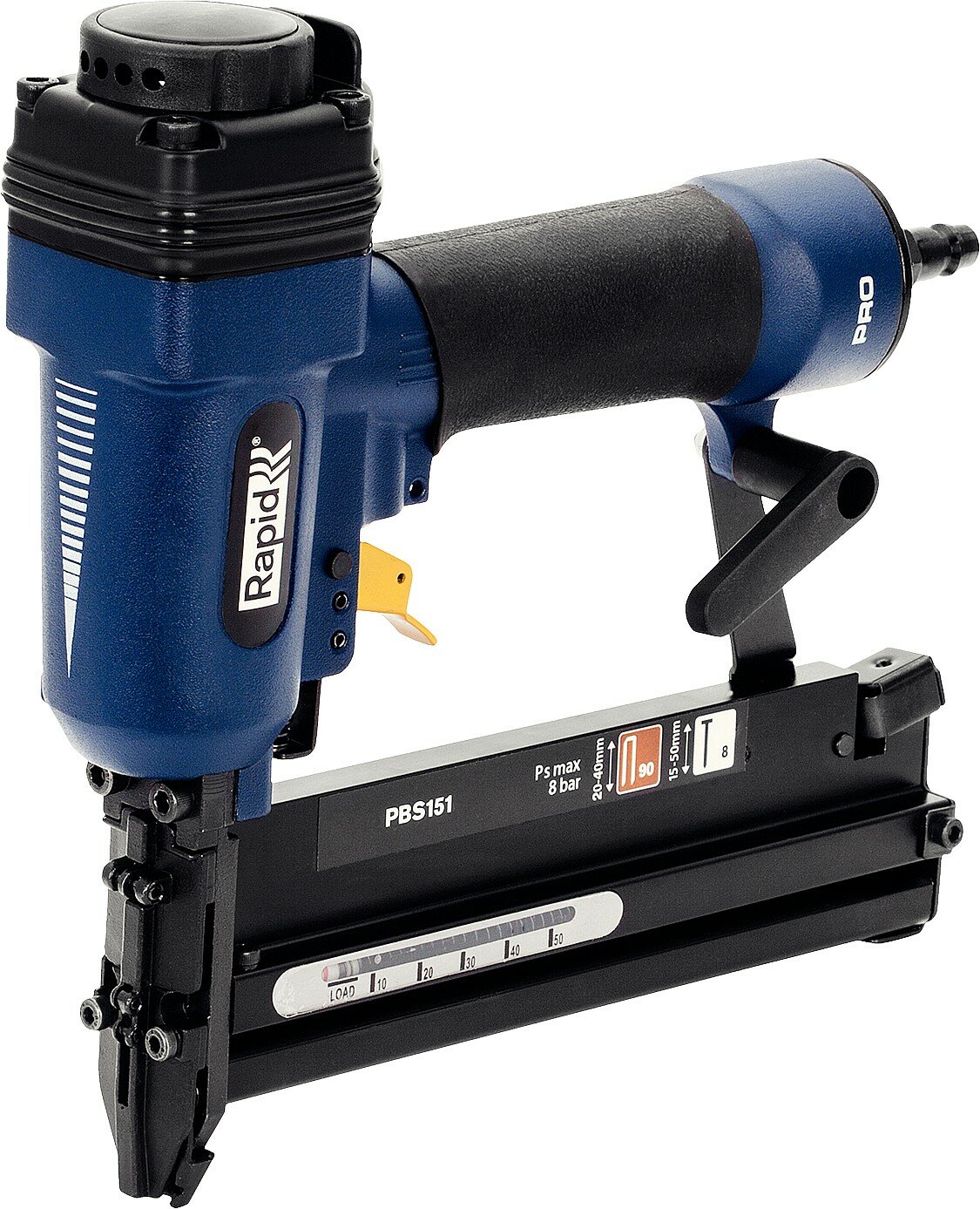 RAPID PBS151, тип 90 и гвоздей тип 300, 2-в-1, нейлер-степлер (гвозде/скобозабиватель) пневматический для скоб (5000103) 5000103