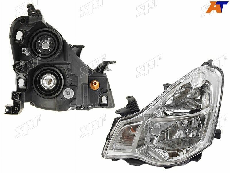 . SAT Фара для NISSAN ALMERA RUS 12-, BLUEBIRD SYLPHY 05-12 левая под электрокорректор