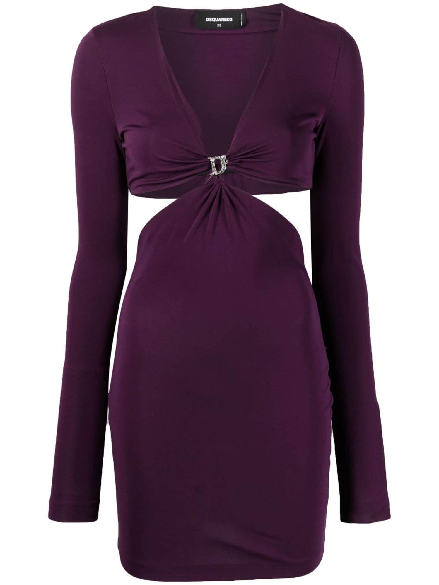 Платье Cut-out detail V-neck minidress