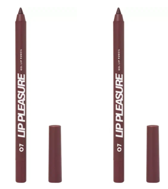 Карандаш для губ гелевый Love Generation Lip Pleasure, тон 07 винный, 1,35 г, 2 шт