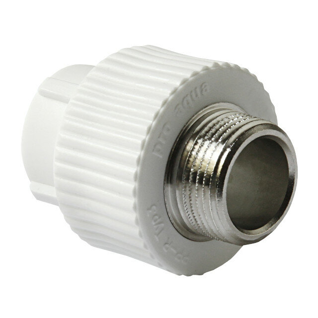 PRO AQUA муфта полипропиленовая 20 мм х 1/2 НР резьба для водоснабжения коттеджей