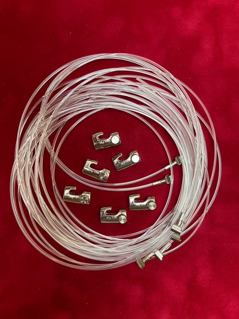 Подвес для картин, постеров, рамок к системе подвеса , Леска 180 см (6 шт.) + Крюк нагрузка 5 кг (6 шт.)