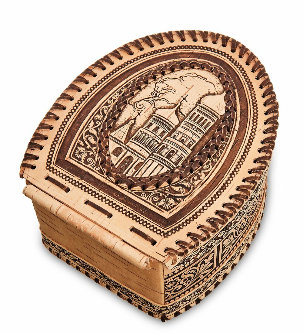 Шкатулка 'Храм' (береста)