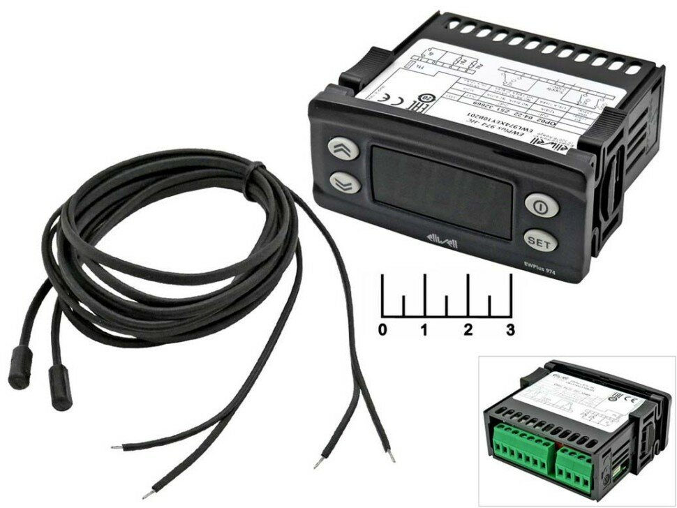 Блок управления для холодильника 220VAC EWPlus-974 (-50.+110C) (2 датчика)