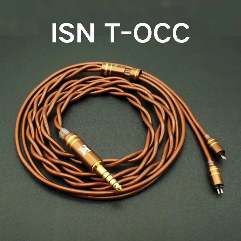 ISN Audio T-OCC Гибридный аудиокабель для наушников 2Pn 4.4mm Earhook