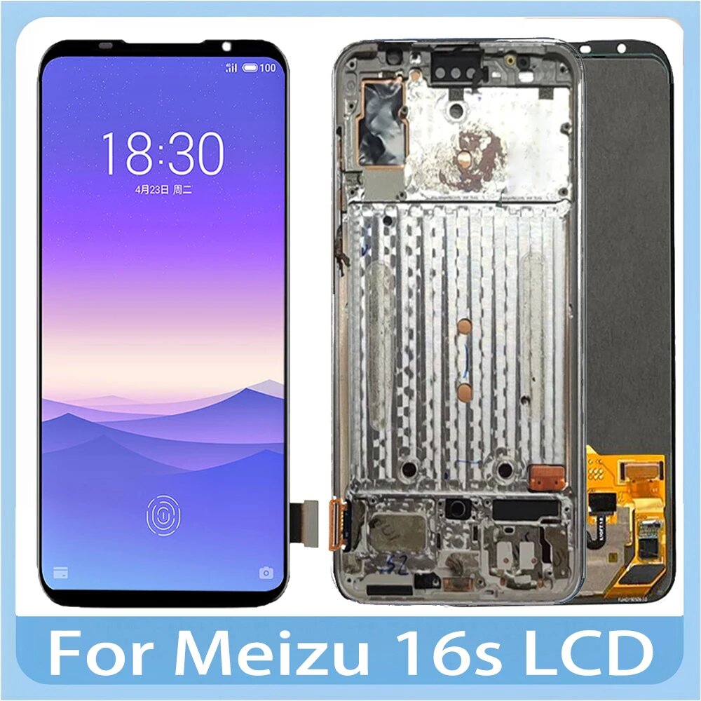 6,2 'оригинальный AMOLED для Meizu 16S ЖК-дисплей M971Q, дигитайзер сенсорного экрана в сборе, запасные части для Meizu16s, ЖК-экран