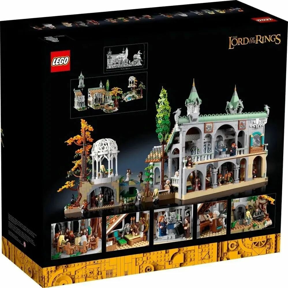 Конструктор LEGO Icons 10316 "Властелин Колец: Ривендолл", 6167 деталей, пластик
