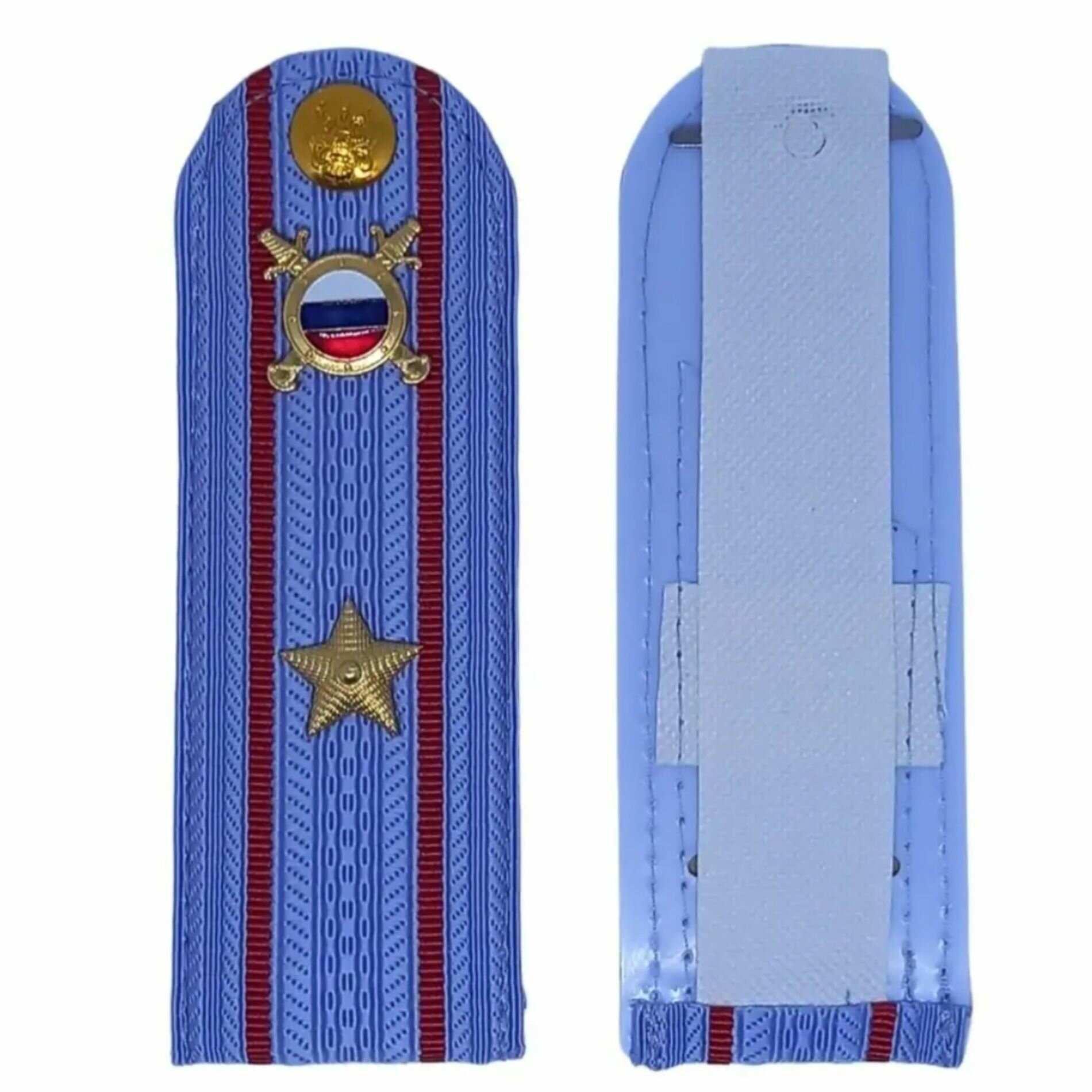 Погоны МВД на рубашку голубые пластик Майор