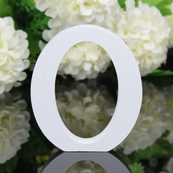 Белая буква O, 8 см, цвет: O