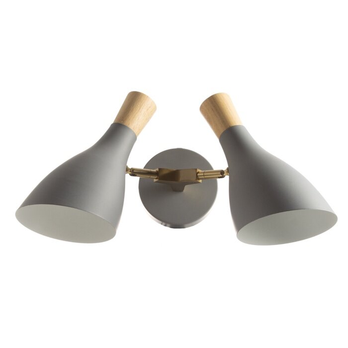 Бра «Марокко» 2хЕ27 40 Вт серый 25×15×38 см