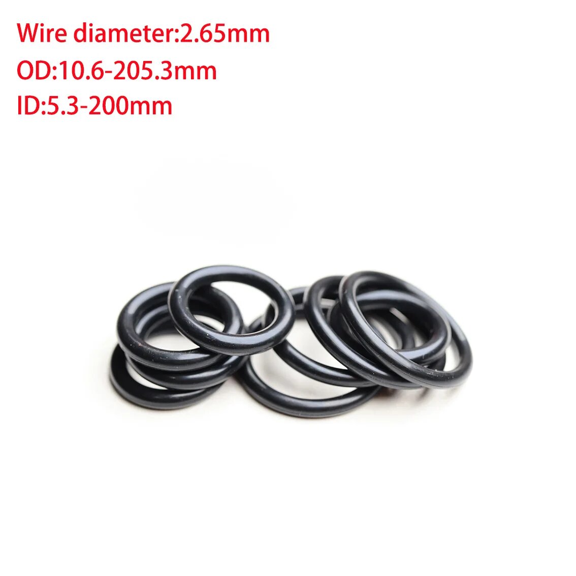 Резиновые уплотнительные кольца EPDM черного цвета ID15x2.65mm-20pcs
