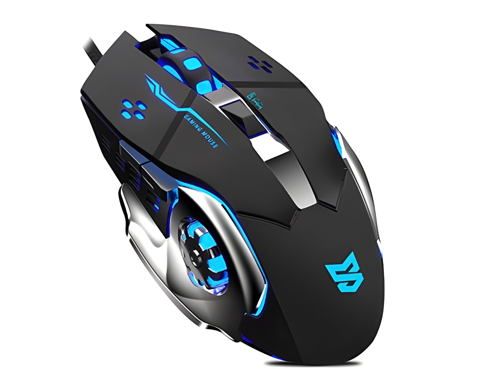 Игровая проводная мышь Sunsonny S-M3S, с подсветкой, 3200 DPI, USB, черный