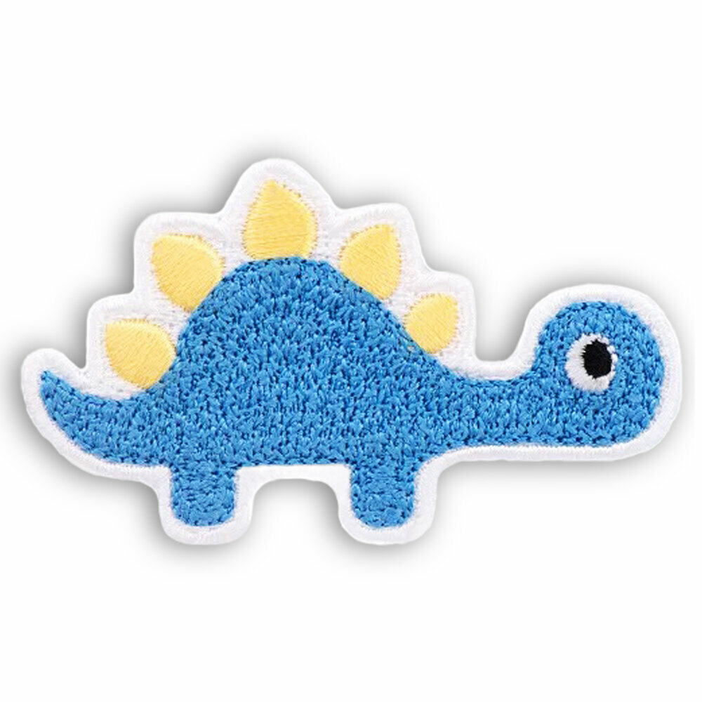 Шеврон Avelcro "Стегозавр", для одежды, на липучке, полиэстер, 5,6x3,3 см