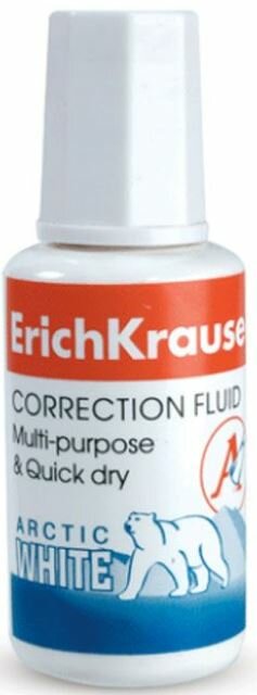 Корректирующая жидкость 20 гр с кисточкой ErichKrause
