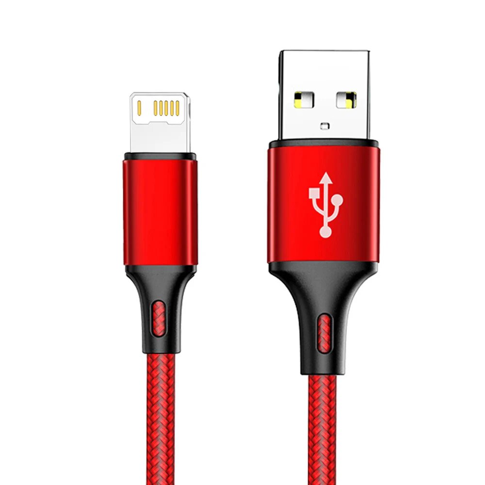 USB-кабель для iPhone 5 6 7 8 Plus X XS XR 11 12 13 14 Pro Max SE 1 м 2 м 3 м длина 25 см 50 см короткий шнур для зарядки данных iOS быстрая зарядка 25 cm, Красный