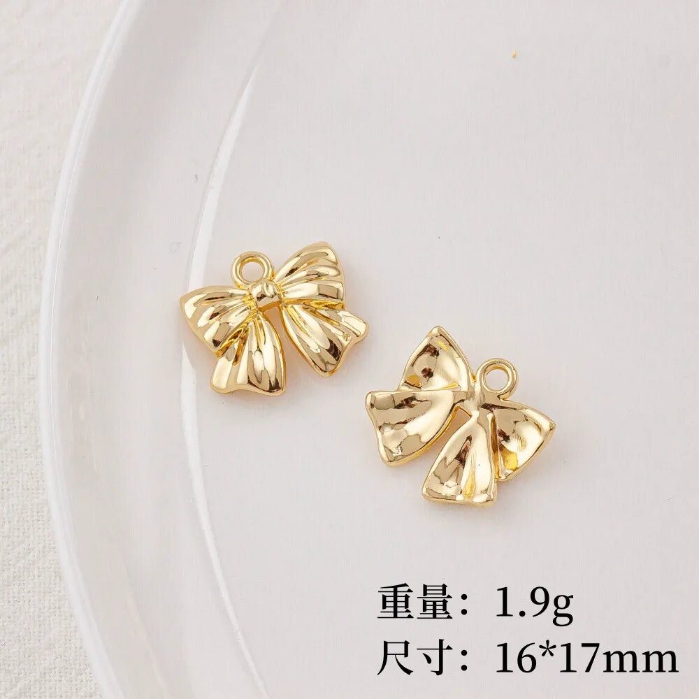 Набор подвесок-бабочек из металла 10 шт. 19